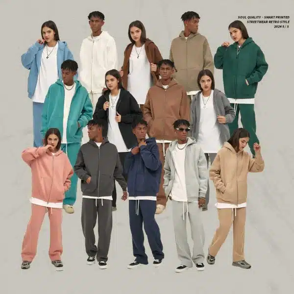 Custom Zip-Up Hoodies | 350G Heavyweight, Personalized Style